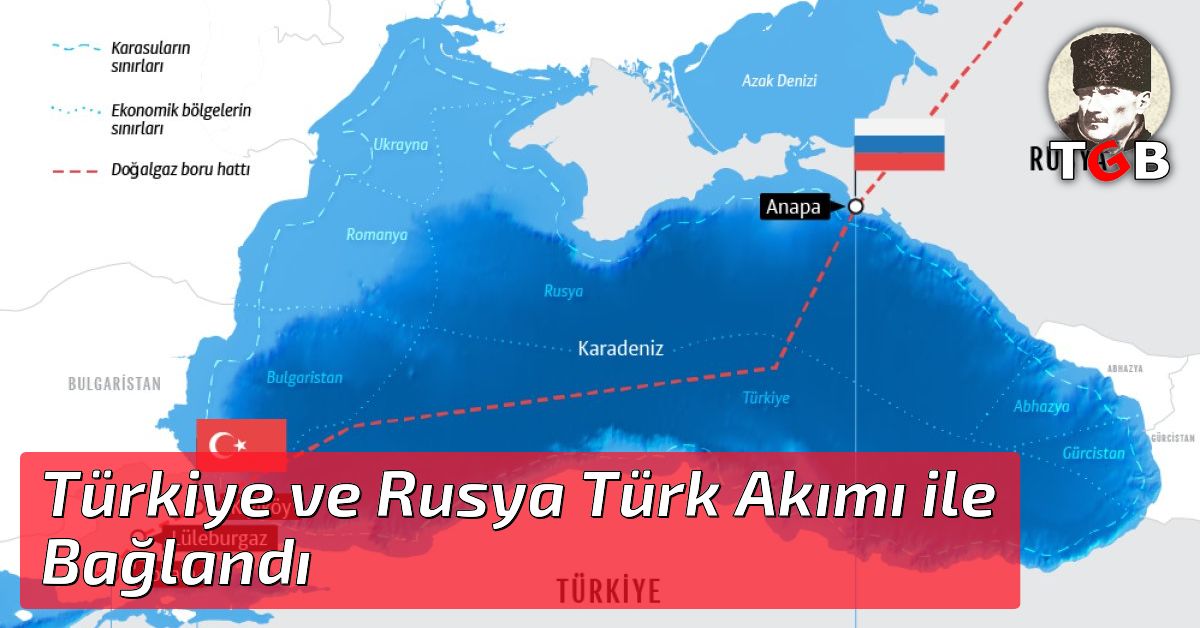 Türkiye ve Rusya Türk Akımı ile Bağlandı